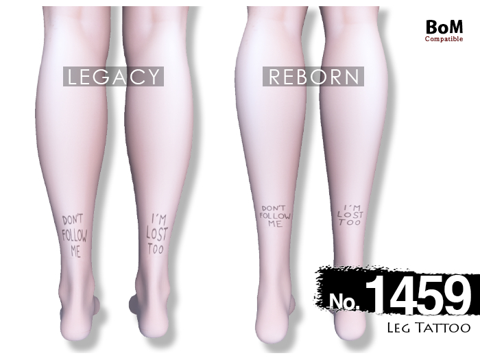 Second Life Marketplace - (Leg Tattoo) No.1459